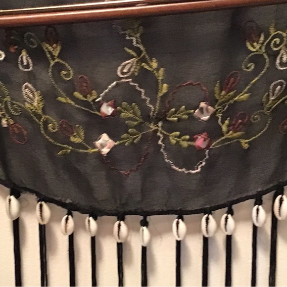 Accessories | Shell And Embroidered Small Shawl | Poshmark
